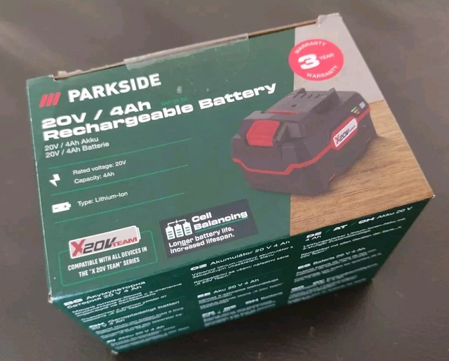 BATTERIE PARKSIDE® 20 V « PAP 20 B3 », 4 Ah, batterie NEUVE ! Série X ...