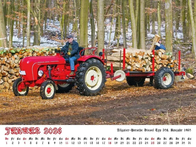 FASZINATION SCHLEPPER KALENDER 2026 | Alte Traktoren im Einsatz | Frank ...