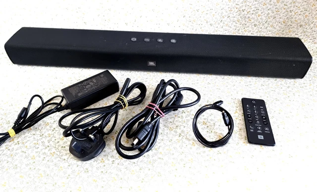 JBL BAR STUDIO 2.0 Channel Soundbar Bluetooth With Remote & Cables £59. ...