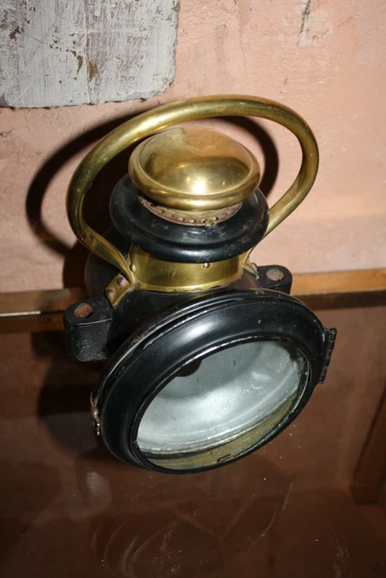 PHARE LANTERNE DE voiture ancienne CM Hall Lamp Co USA model 204 EUR ...