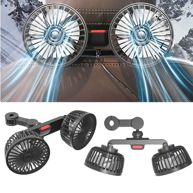 ROTATION AIR COOLING Fan Car Back Rear Seat Fan Car Cooling Fan ...