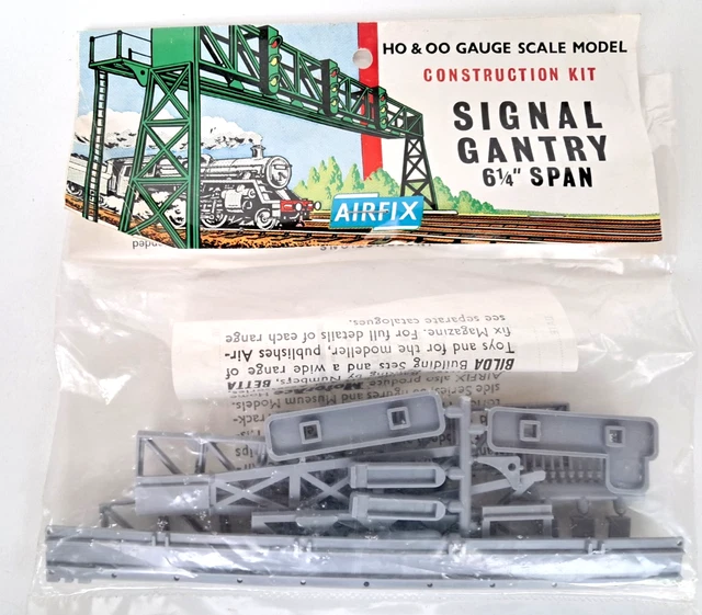 VINTAGE AIRFIX HO/OO Model Railway Kit Signal Gantry Sealed Bag £9.95 ...