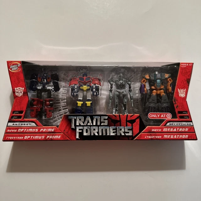 TRANSFORMERS CYBERTRON MOVIE Optimus Prime Megatron Exclusive Factory ...
