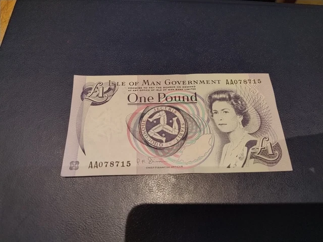 ISLE OF MAN £1 One Pound Note Tynwald Hill Rare £3.19 - PicClick UK