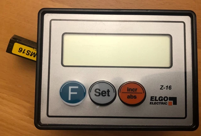 DIGITALANZEIGE/POSITIONSANZEIGE/LÄNGENMESSSYSTEM ELGO Z16 EUR 892,50 ...