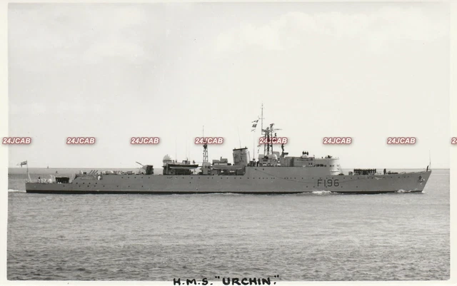 ORIGINAL PHOTOGRAPH ROYAL Navy. HMS "Urchin" Destroyer Frigate WW11 ...