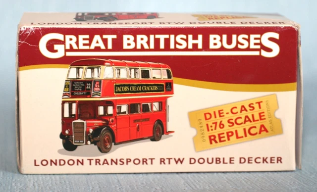 ATLAS EDITIONS GREAT British Buses 4655101 London Transport Rtw Boxed £ ...