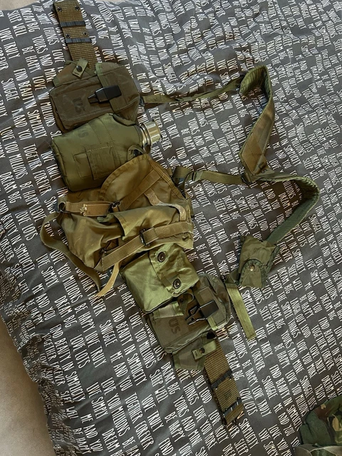 US ARMY ALICE LC1 Webbing Set Complete Very Rare read below 1991 Gulf ...
