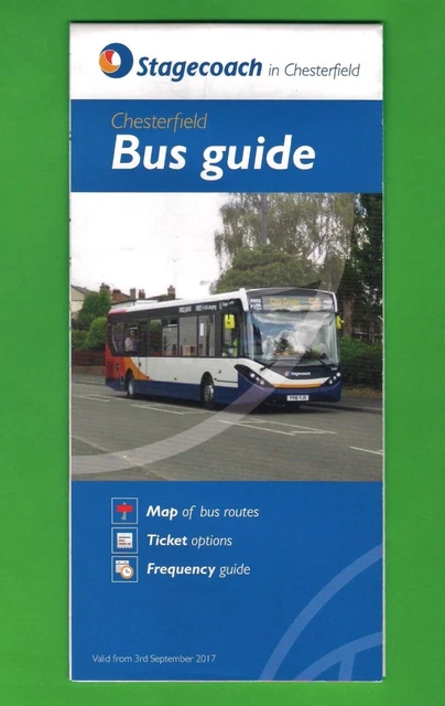 STAGECOACH YORKSHIRE BUS Map & Frequency Guide ~ Chesterfield ...
