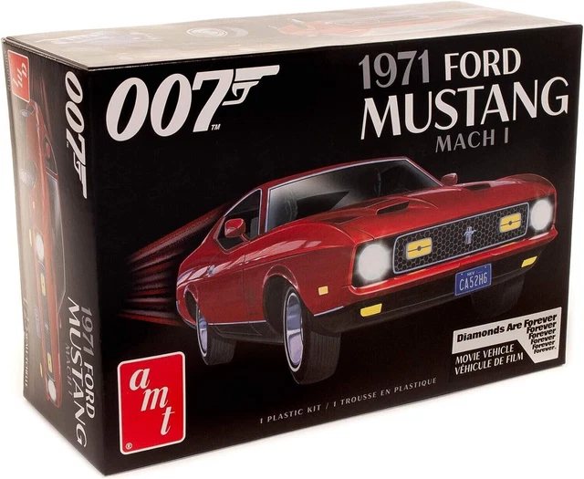 AMT 1187 1/25 1971 Ford MUSTANG Mach I James Bond 007 Modellauto Kit ...