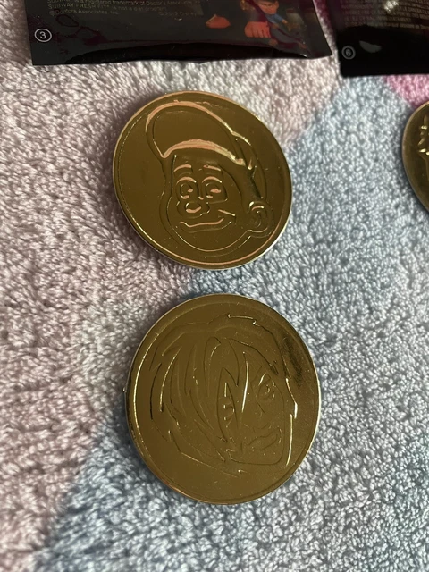 RARE WRECK-IT RALPH Subway Promotional Scratch Coins Opened Lot Of 6 ...