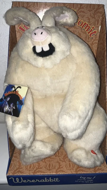 VINTAGE CURSE OF The WereRabbit VERY RARE BOXED Plush Wallace And ...
