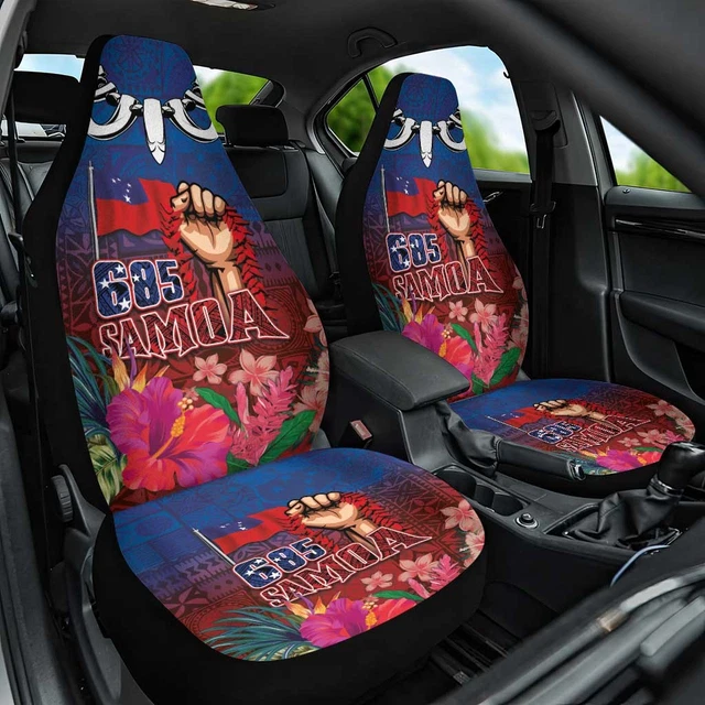 FIJI TAPA PATTERN Car Seat Cover Plumeria Floral Lt01 $59.88 - PicClick AU