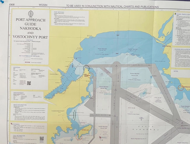 ADMIRALTY 8063 PORT APPROACH GUIDE NAKHODKA AND VOSTOCHNYY PORT PAPER ...