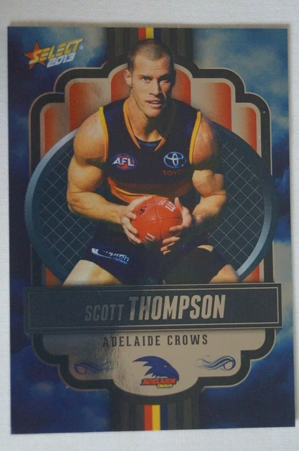 ADELAIDE CROWS AFL Football Select Silver Foil Football Card Scott ...
