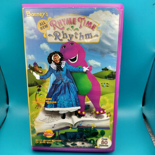 BARNEY'S RHYME TIME Rhythm VHS 1999 Children's Educational Lyrick ...