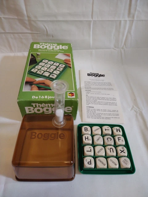 VINTAGE THEME BOGGLE Word Game by Miro-Meccano 1978 - FRENCH MARKET ...