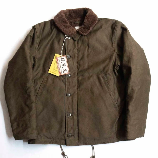 FREEWHEELERS N-1 DECK Jacket 1940s Military Olive Size 44 Unused £1,134 ...
