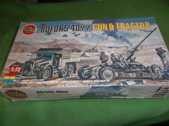 AIRFIX 1/72 SCALE BOFORS 40mm GUN & TRACTOR £5.99 - PicClick UK