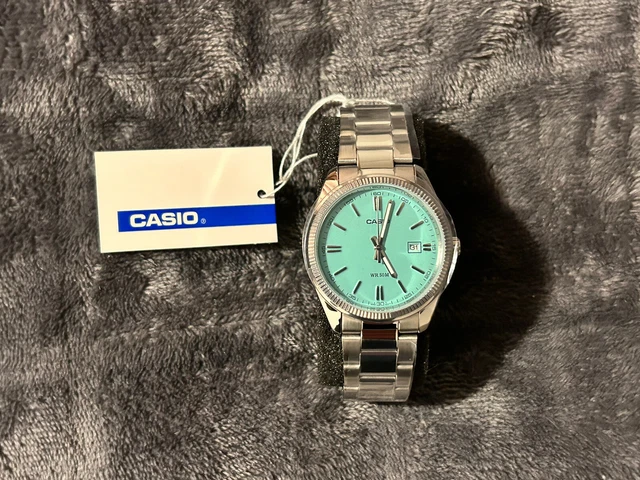 CASIO TIFFANY BLUE Watch Rare Vintage MTP-1302PD-2A2VEF Brand New £165. ...