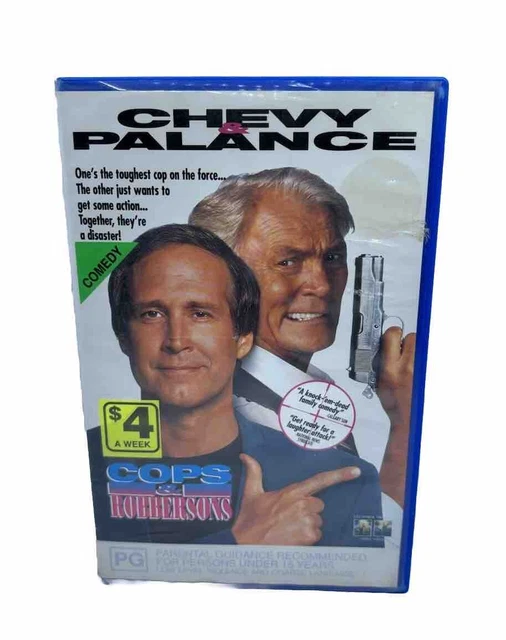 COPS AND ROBBERSONS VHS 1994 Chevy Chase Jack Palence Comedy Ex-Rental ...