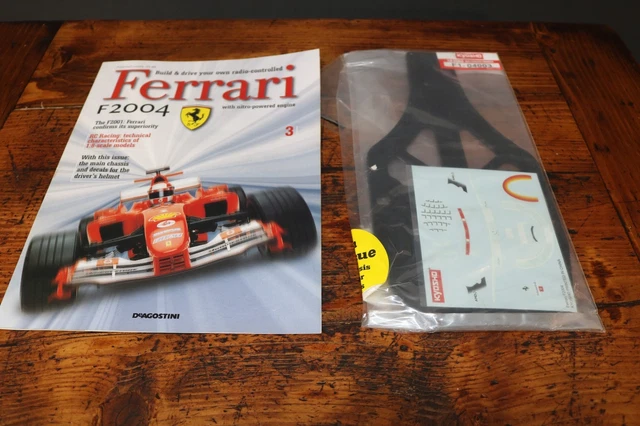 KYOSHO 1/8 FERRARI F2004 Nitro F1 1/8 RC Deagostini Issue 3 Main ...