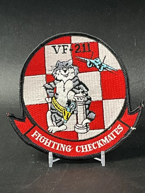 Vintage Us Navy Vf 211 Strike Fighter Squadron 211 “fighting Checkmates