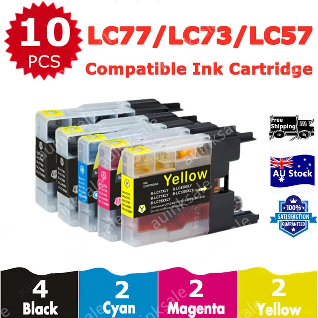 10X NON-OEM INK Cartridge LC40 LC77 LC73 LC 77 XL For Brother J430W ...