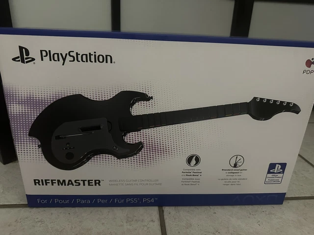 PDP RIFFMASTER WIRELESS Guitar Controller for PlayStation 4/5 (PS4 PS5 ...