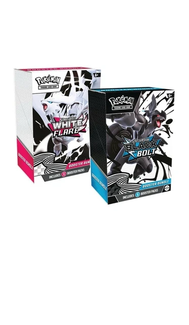 PREORDER: POKÉMON TCG: White Flare/Black Bolt Booster Bundle PAIR £127. ...