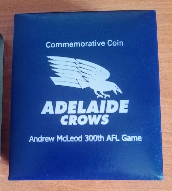 ADELAIDE CROWS-ANDREW MCLEOD 300 Games Commemorative Coin-No.7598 $70. ...