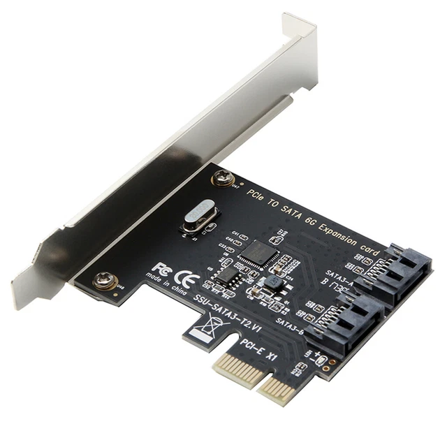 6X PCIE PCI Express to SATA3.0 8-Port SATA III Expansion Controller ...