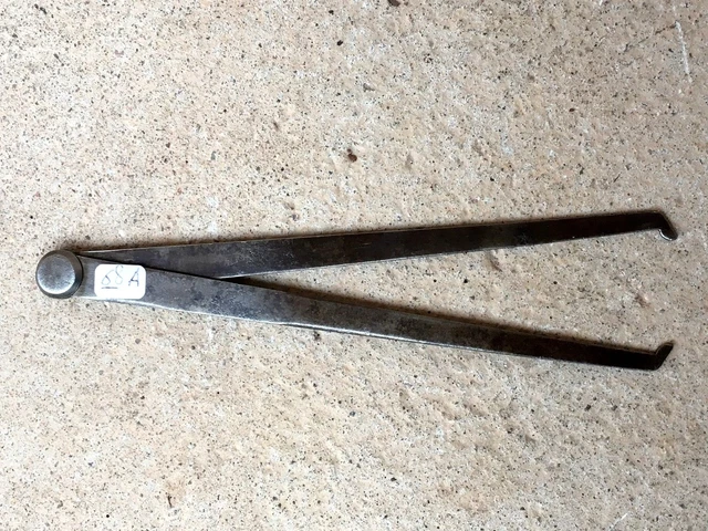 (N°68A) OLD TOOL compass , OUTIL ANCIEN, compas d'épaisseur EUR 16,00 ...