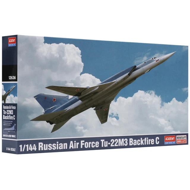 ACADEMY TU-22M3 BACKFIRE C Russian Aircraft Model Kit 1/144 £16.90 ...