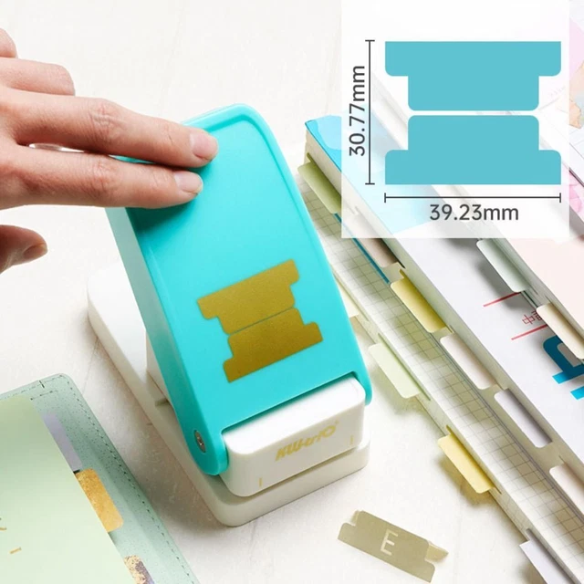 SELF-MADE INDEX LABEL Puncher Stationery Data Embossing Tool Offices ...