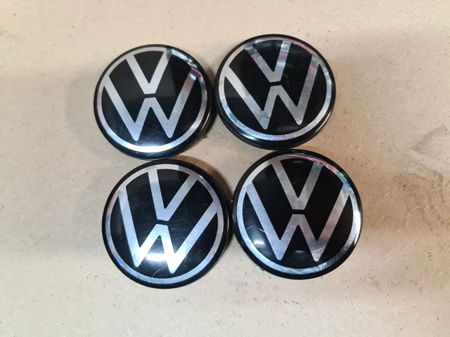 VW ALLOY WHEEL hub centre caps emblem logo 5H0601171 Golf Tiguan Passat ...