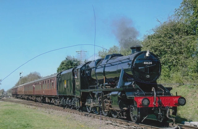 LMS STEAM LOCOMOTIVE Photo Class 8F On Photograph Railway Train Picture ...