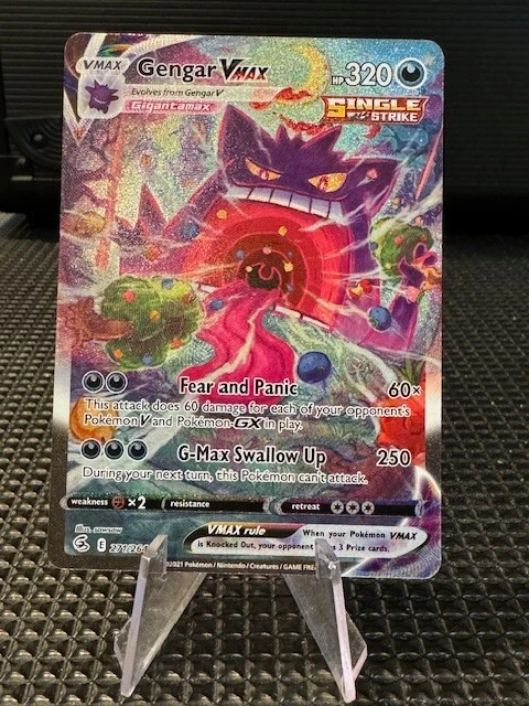 GENGAR VMAX ALT Art Secret raro GCC Pokémon 271/264 - Fusion Strike ...