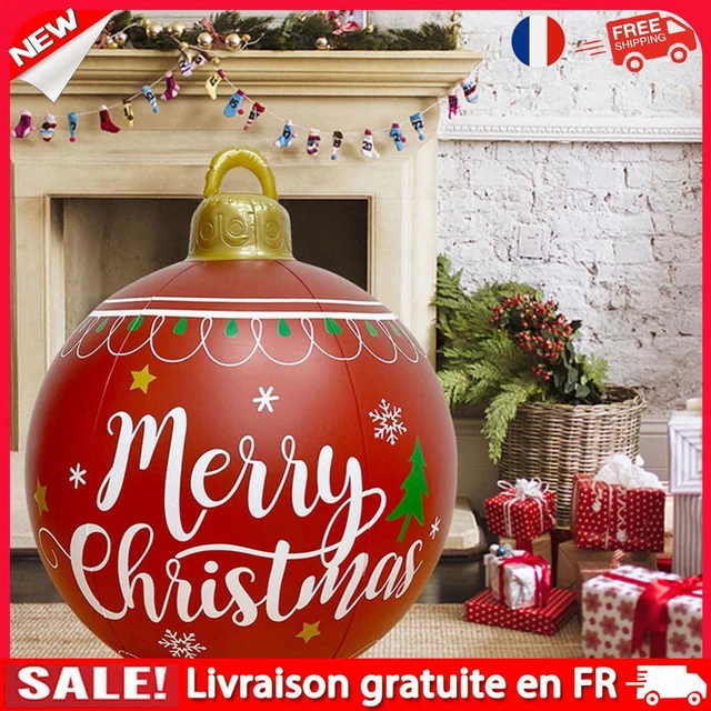 BOULE DE NO?L gonflable de 60 cm Boule gonflable de No?l en PVC (Style Y) EUR 17,99 - PicClick FR