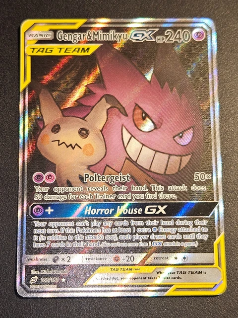 ALTERNATE FULL ART Gengar & Mimikyu GX ULTRA RARE Tag Team Up 165/181 Pokemon EUR 249,90 ...