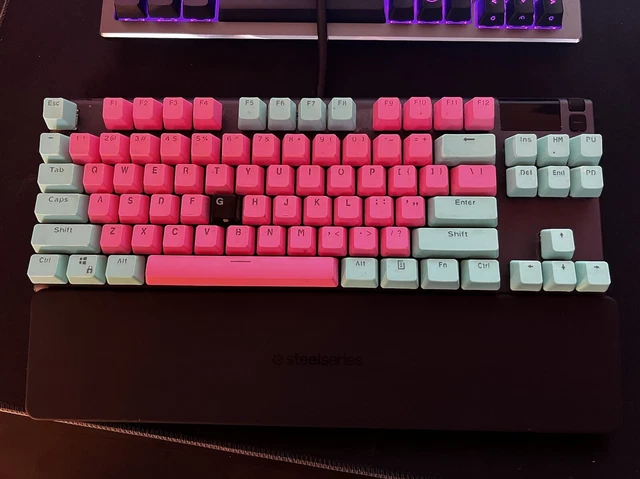 STEELSERIES APEX PRO TKL Mechanical Gaming Keyboard - CUSTOM KEYCAPS £ ...