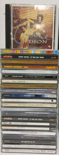 98 X 80 CD pop années JobLot - Céline Dion Luther Vandross Michelle ...