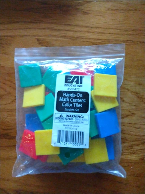 MATH MANIPULATIVES COLOR Tiles for Sorting, counting, patterning ...