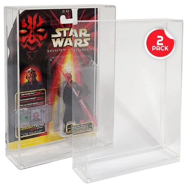 ACRYLIC DISPLAY CASE for Star Wars & GI-Joe Carded 3.75" Action Figure ...