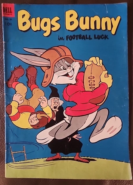 BUGS BUNNY 28 Dell Comics 1953 Looney Tunes football chance Elmer Fudd ...