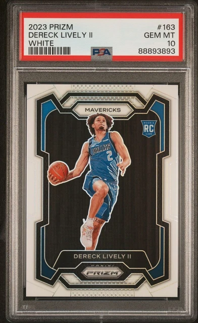 DEREK LIVELY II 2023-24 Panini Prizm Bianco/175 Rookie RC #163 ...