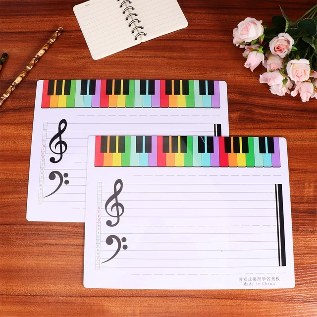 2 PCS DRY Erase Board Music Erasable Whiteboard Writing Whiteboards $19 ...