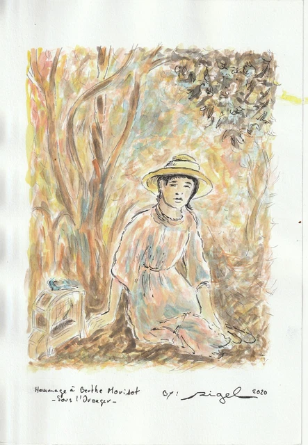 HOMMAGE À BERTHE MORISOT sous l'Oranger de Rigel Côte Akoun bnf Art ...