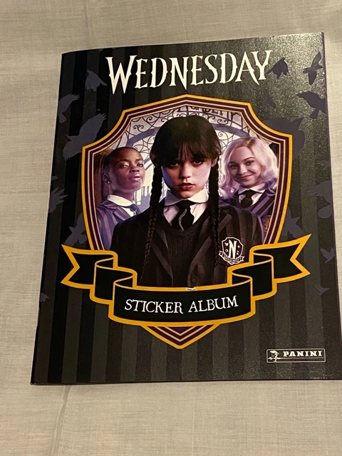 WEDNESDAY (ADDAMS FAMILY) PANINI STICKER ALBUM - 6 FREE STICKERS - NEW ...