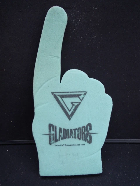 GLADIATORS BLUE FOAM hand original 1992 LWT tv show TV Memorabilia £14. ...